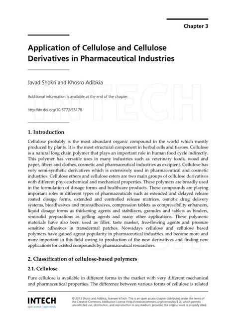 PDF Application Of Cellulose And Cellulose DOKUMEN TIPS