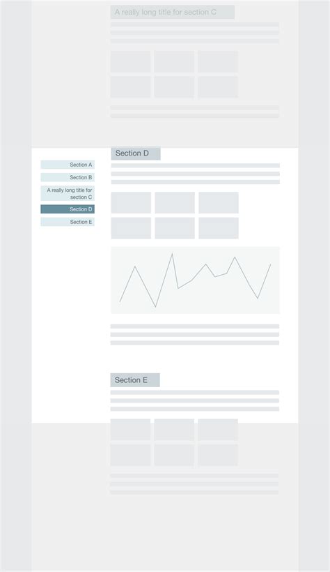 usability placement of anchor link buttons in a page with a lot of