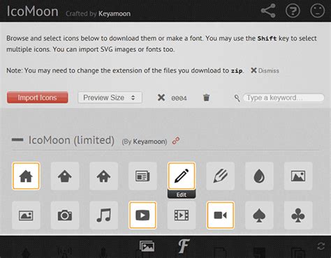 how to create your own webfont icon packs with icomoon — sitepoint
