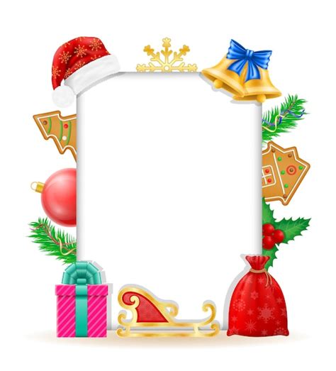 크리스마스와 새 해 배너 디자인 벡터 일러스트 레이 션 프리미엄 벡터