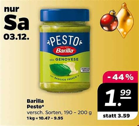 Barilla Pesto Alla Genovese Oder Pesto Rosso Angebot bei REWE Kaufpark