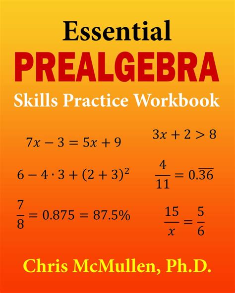 Essential Prealgebra Skills Practice Workbook Mcmullen Chris 9781941691083 Books