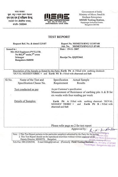 Certificate Sgi Engineers Pvt Ltd