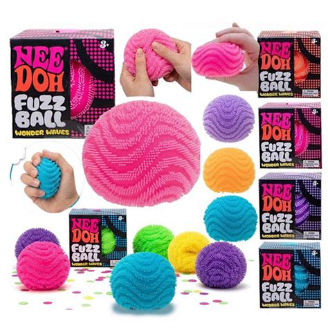 Needoh Fuzz Ball Flower Power Fuzzy Fidgets Lelu Lapsille Nee Doh
