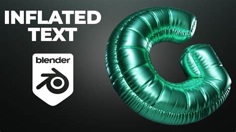 Inflated Text In Blender In 2024 Blender Tutorial Blender Blender Models