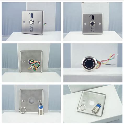 Stainless Steel LED Indication Open Door Push Button