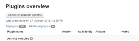 Installing Plugins MoodleDocs