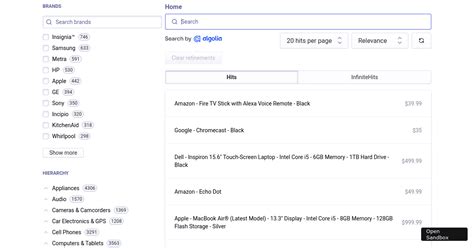Example React Instantsearch Hooks Default Theme Codesandbox