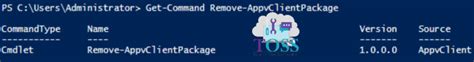 Remove Appvclientpackage Powershell Cmdlet Toss