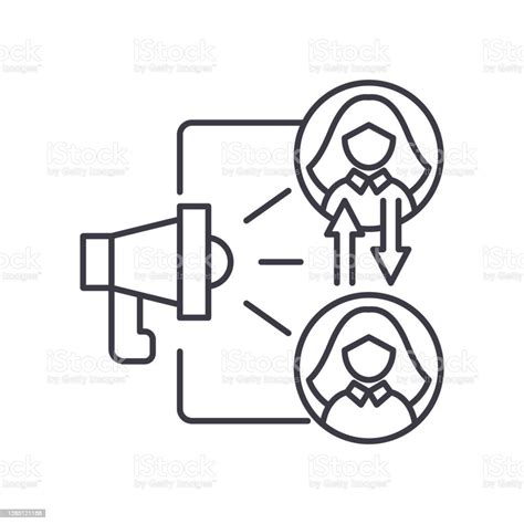 제휴 마케팅 이미지 아이콘 선형 절연 일러스트레이션 얇은 선 벡터 웹 디자인 사인 흰색 배경에 편집 가능한 스트로크가 있는 개요 개념 기호 개념에 대한 스톡 벡터 아트 및