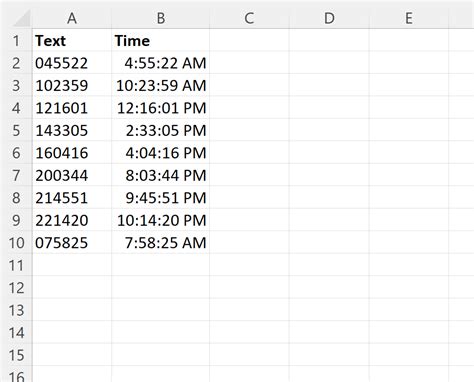 how to convert text to time in excel with examples