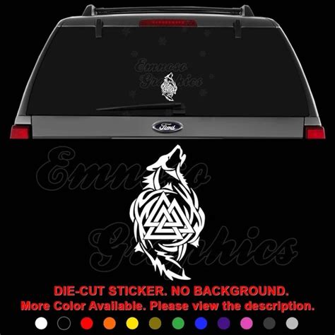Valknut Wolf Norse Vikings Odin Thor Decal Sticker For Car Truck