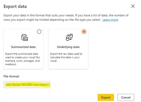 exporting from power bi to excel [fastest simplest method] acuity