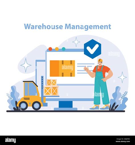 Warehouse Management Concept Showcases Organized Inventory Storage And Effective Use Of