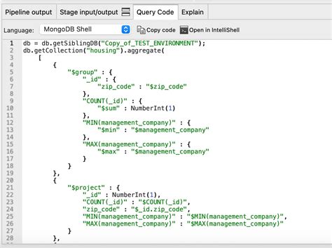 Aggregation Editor Full Pipeline View Aggregation Studio 3t