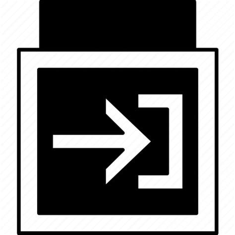 Exit Door Gate Direction Instruction Icon Download On Iconfinder