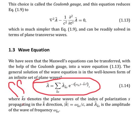 Solved This Choice Is Called The Coulomb Gauge And This Solved This Choice Is Called The Coulomb Gauge And This