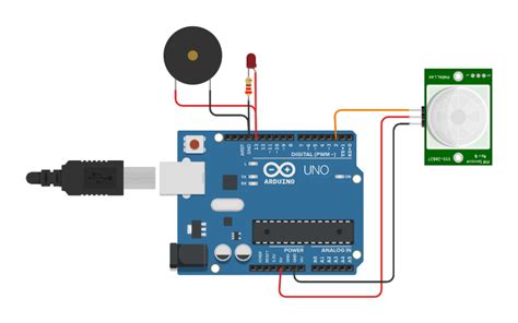 Circuit Design Pir Sensor Simulation Tinkercad