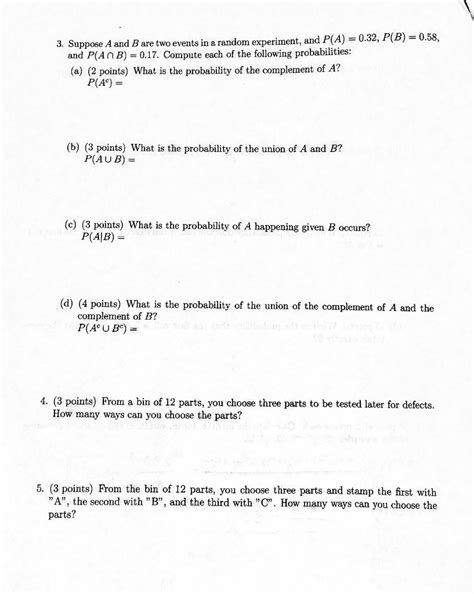 Solved Suppose A And B Are Two Events In A Random