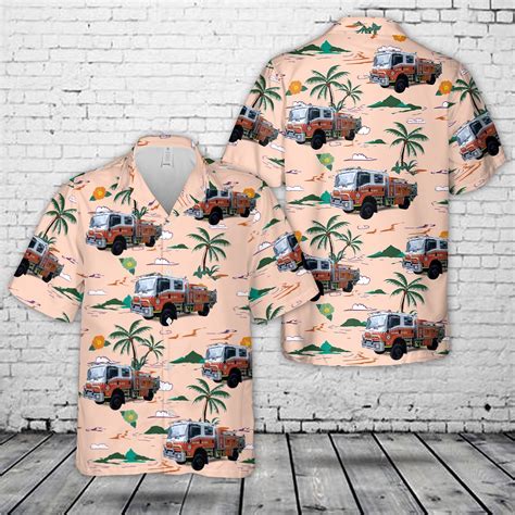 Nsw Rural Fire Service Isuzu Engine Wisemans Ferry 1 Hawaiian Shirt