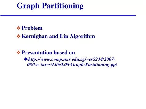 Ppt Graph Partitioning Powerpoint Presentation Free Download Id3205834