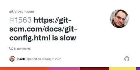 Git Docsgit Confightml Is Slow · Issue 1563 · Gitgit · Github