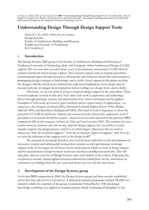 PDF Understanding Design Through Design Support Tools