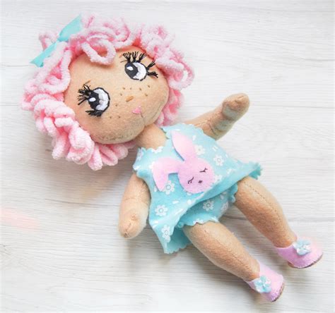 Cloth Doll Pdf Felt Doll Tutorial Felt Doll Diy Pdf Pattern Etsy