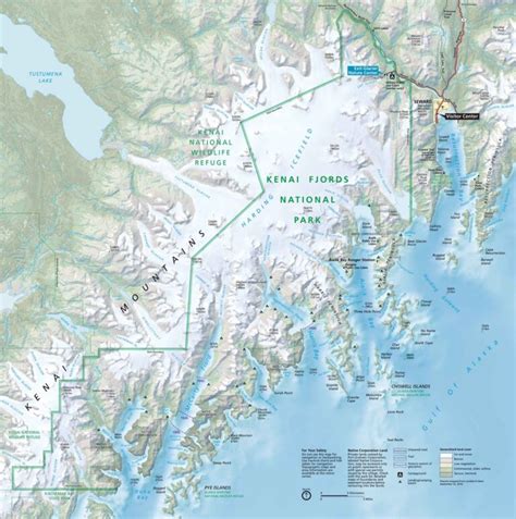 Kenai Fjords National Park Map Us Maps
