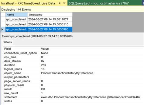 only capture extended events for a given time grant fritchey