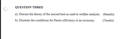 Solved Question Threea ﻿discuss The Theory Of The Second