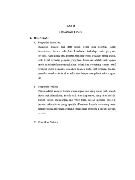 Bab Ii Ttg Imunisasi Dan Vit K Pdf