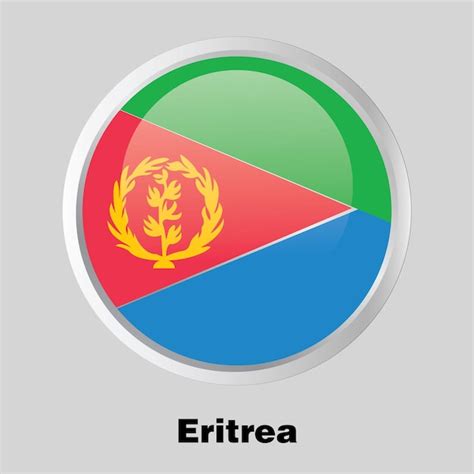 Premium Vector Vector Button Flag Of Eritrea On Round Frame