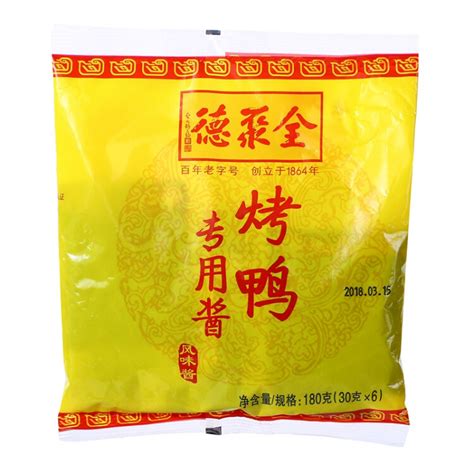 全聚德 烤鸭专用酱180g 袋装 中华老字号 北京特产 蒸炒焖拌蘸 商品详情 菜管家