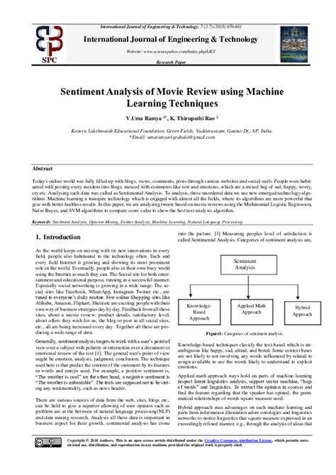 pdf sentiment analysis of movie review using machine learning techniques