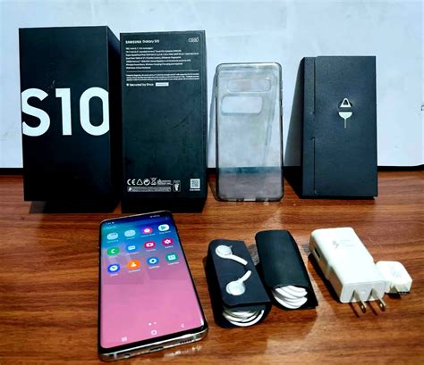 Samsung Galaxy S10 White Dualsim Ntc Complete Set Mobile Phones
