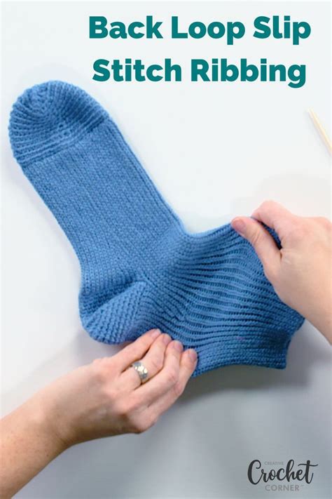 Back Loop Slip Stitch Ribbing Artofit