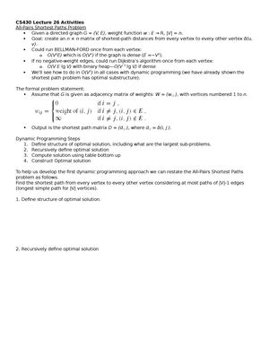 Lecture 01 Intro CS 430 Introduction To Algorithms The Joy Of