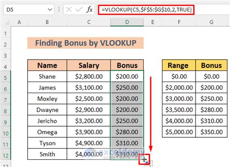 How To Use Vlookup To Find A Value Within A Range