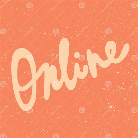 Online Sticker For Social Media Content Vector Hand Drawn Illustration Design Stock Vector