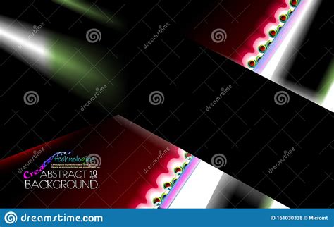 Abstract Neon Glowing Night City In Lights Hi Tech Futuristic Technology Background Red And