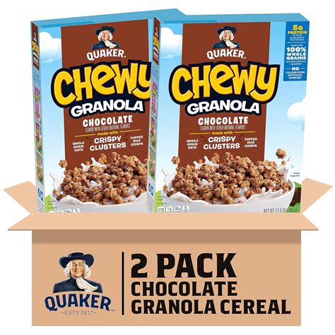 Quaker Chewy Granola Breakfast Cereal Chocolate 136oz Box 2 Pack In Nepal At Npr 0 Rating 5