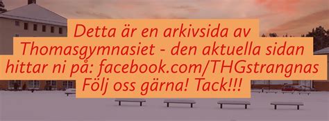 Thomasgymnasiet Strängnäs Strängnäs