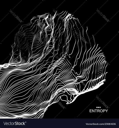 Array With Dynamic Particles D Technology Style Vector Image