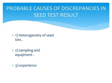 Seed Sampling And Testing PPTX Agriculture Industries Seed Sampling And Testing PPTX Agriculture Industries