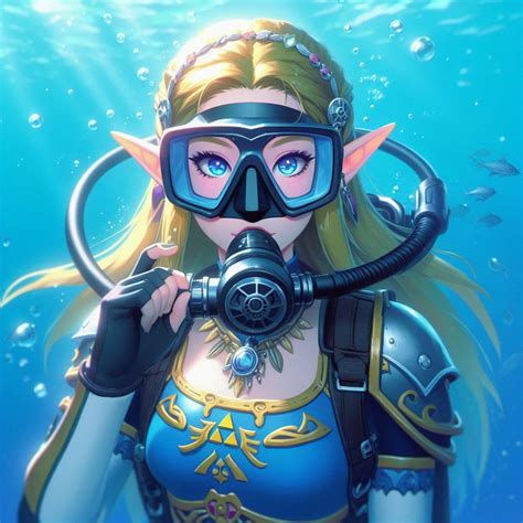 Zelda Scuba Diving Oot X Botw Bing Ai My Prompt4 By Flood7585 On Deviantart
