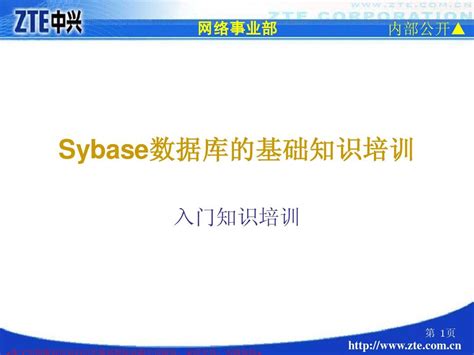 Sybase数据库入门知识培训word文档免费下载亿佰文档网