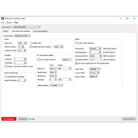 Pololu Tic T825 USB Multi Interface Stepper Motor Controller контролер за биполярен стъпков