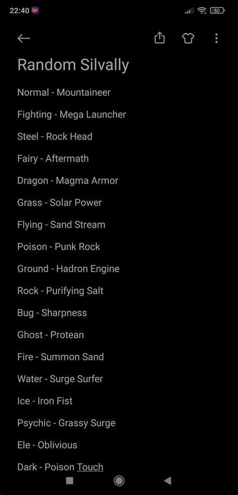 Ramdom Type Random Abilities By Silvally Rpokemonradicalred