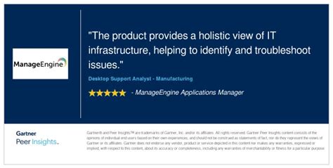 Manageengine Itom On Linkedin Manageengine Applicationsmanager Gartnerpeerinsights
